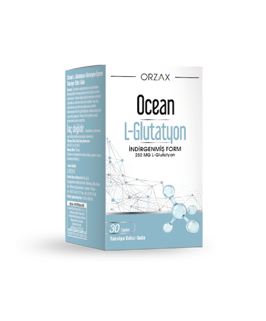 Ocean L-Glutatyon 250 Mg 30 Tablet | Hücresel Sağlığın Korunmasına ...