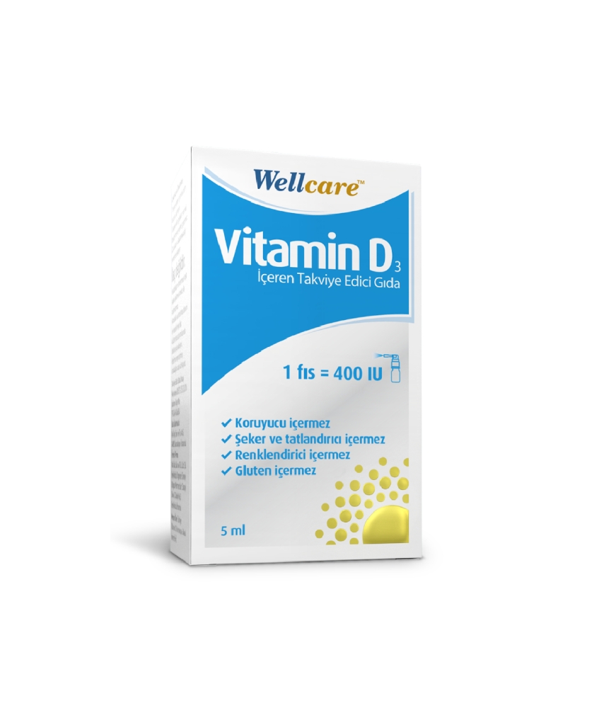 Wellcare Vitamin D3 400 IU 5 ML - NaturaLux