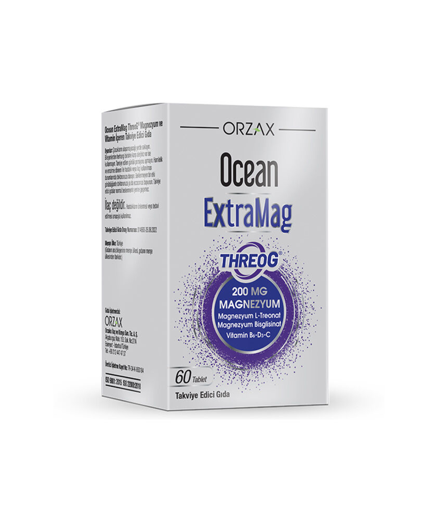 Ocean Extramag 60 Tablet | Kas Fonksiyonlarını Ve Sinir Sistemini ...