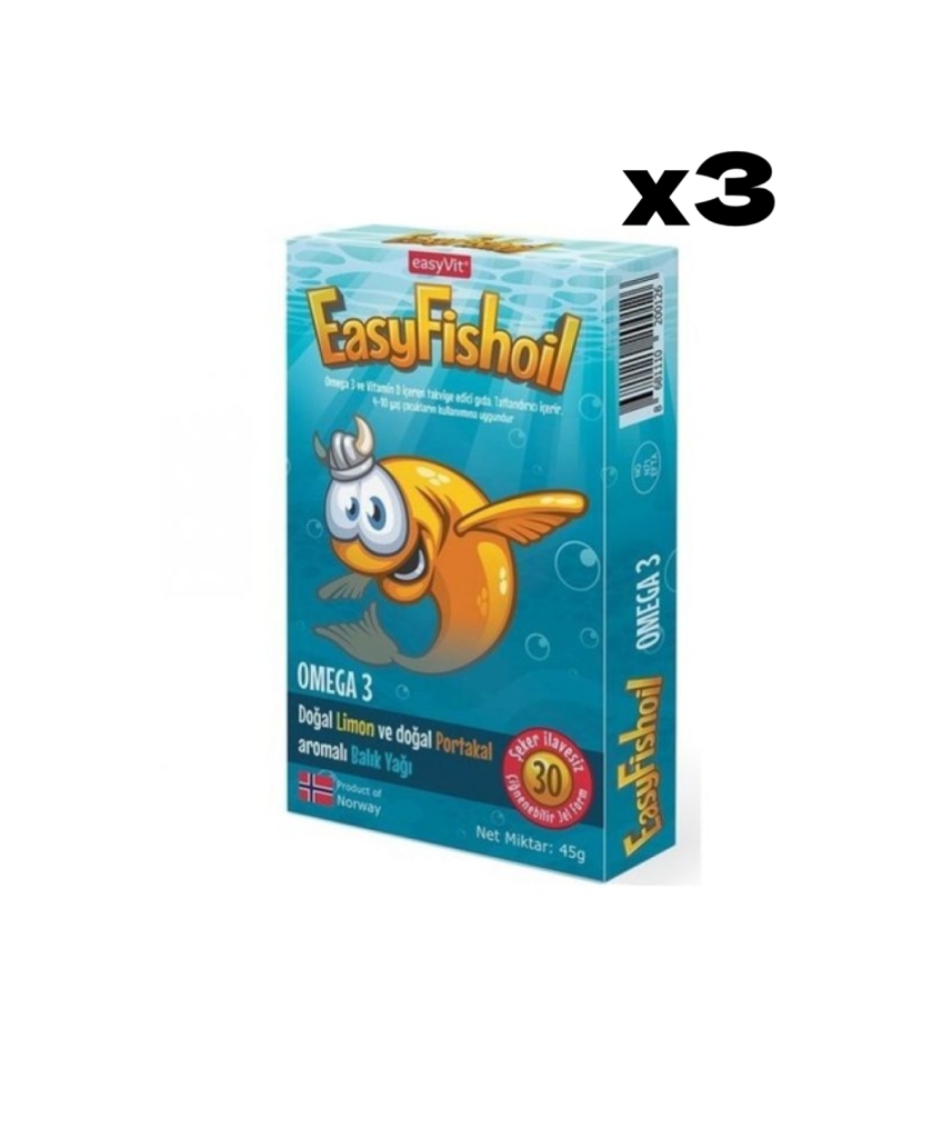 Easyfishoil 30 Jel Tablet X 3 Adet | Kalp Sağlığı ve Beyin ...