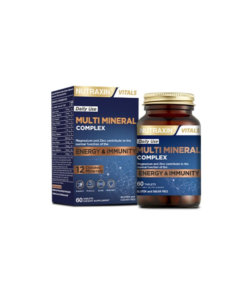 Nutraxin Multi Mineral Complex 60 Tablet | Mineral Desteği Sağlayarak ...